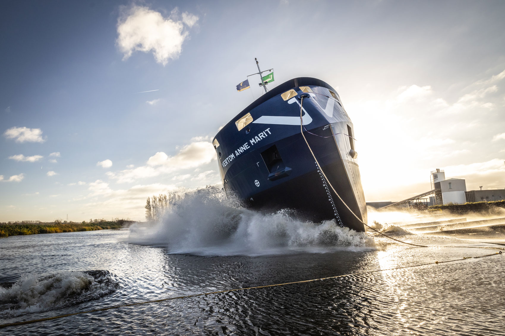 Vertom Anne Marit successfully launched the 7,280 DWT vessel